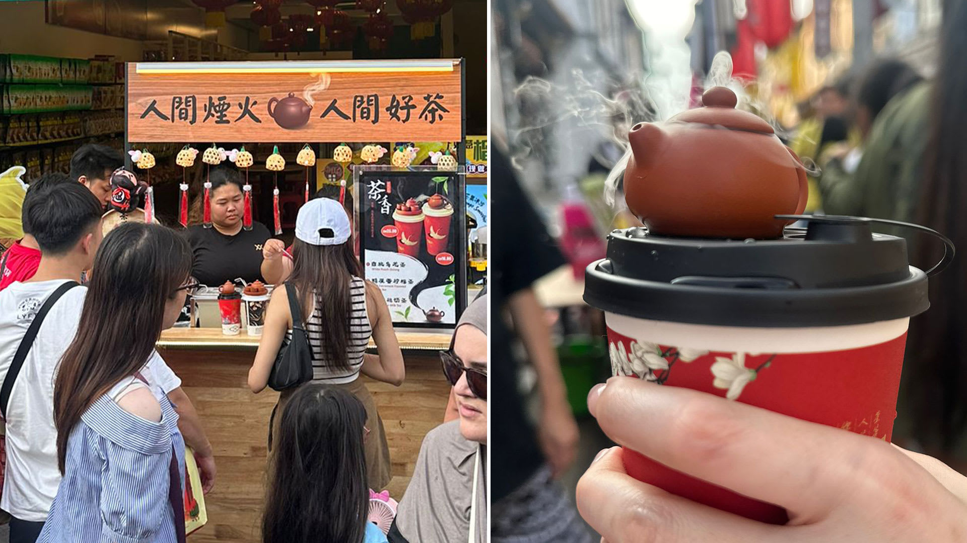 M’sian Street Stall Sells China-Viral Bubble Tea Topped With Tiny, Real ...