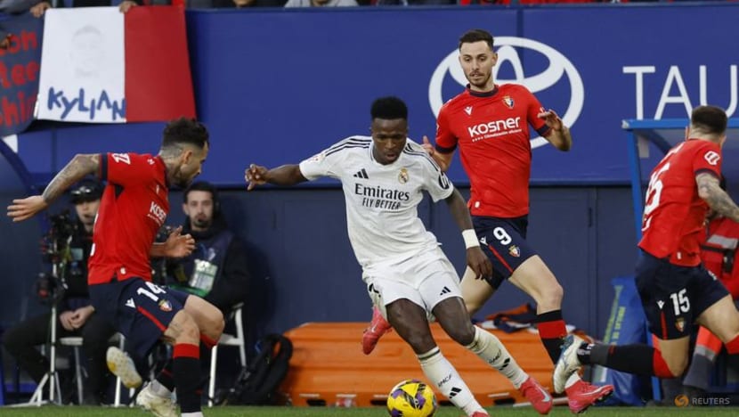 Ten-man Real Madrid held by Osasuna after Bellingham sees red - CNA