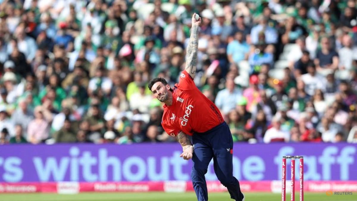England's Topley fined for smashing chair after injury frustration - CNA