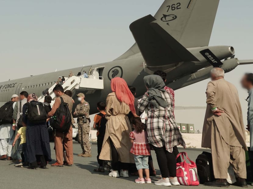 RSAF tanker-transport plane lands in Germany with 149 evacuees from ...