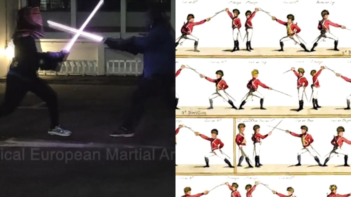 sabre sword fighting