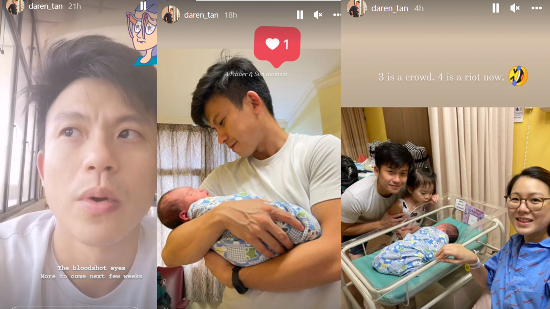 Project Superstar Winner Daren Tan, 39, & Doctor Wife Welcome 2nd Child ...