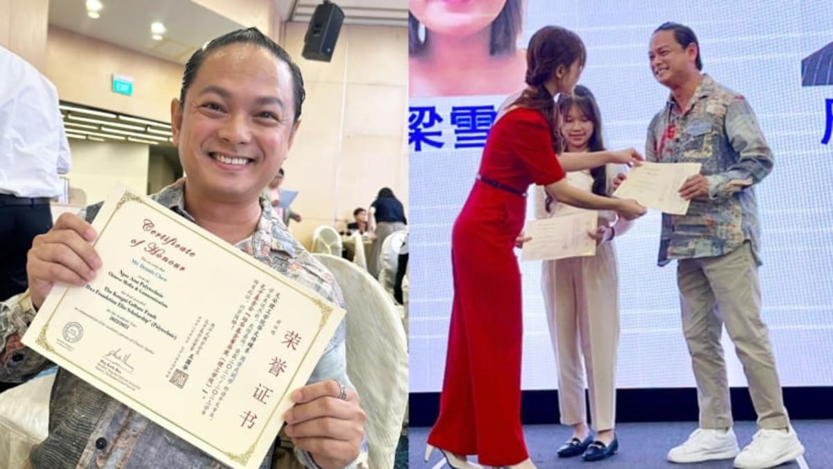 Dennis Chew awarded scholarship for good results at school - CNA Lifestyle
