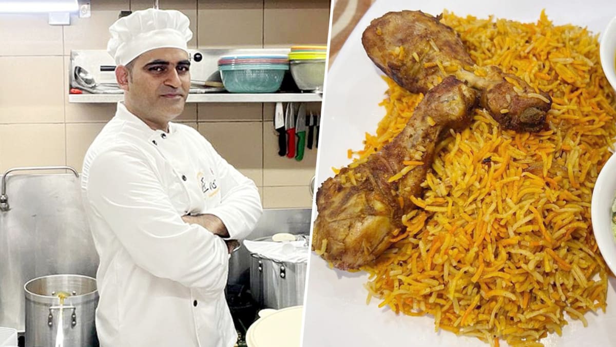 Pakistani hawker sells dum biryani in smart chef’s uniform at Maxwell ...