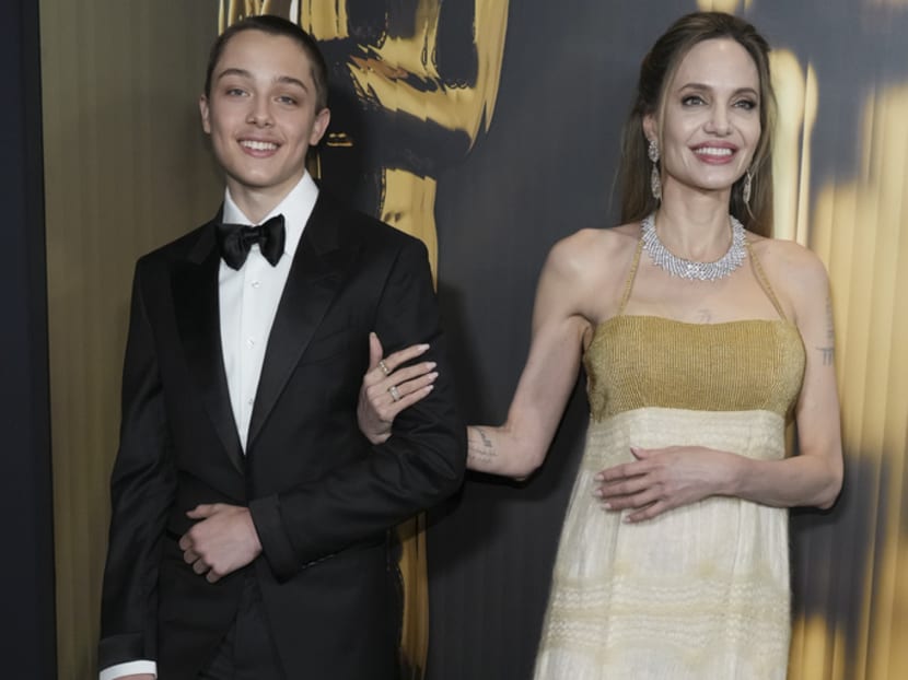 Angelina Jolie makes rare red carpet appearance with son Knox Jolie ...