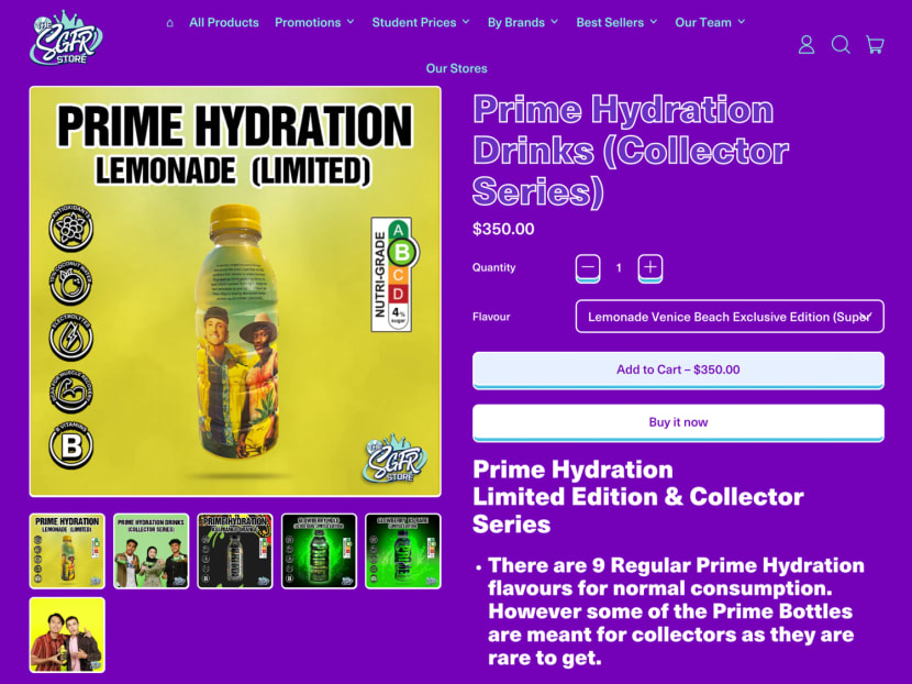 Snack store SGFR selling rare Prime drinks at S$350 draws crowds of ...