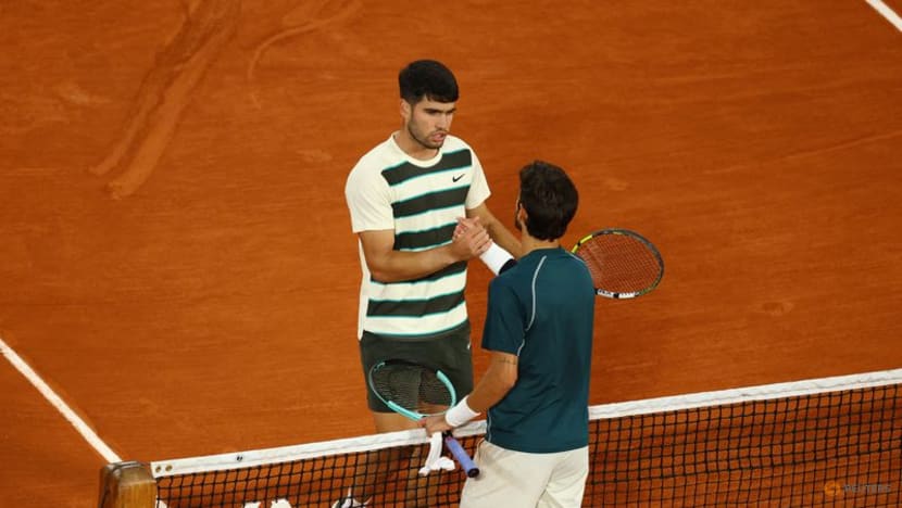 Alcaraz returns to French Open final after ailing Musetti retires - CNA