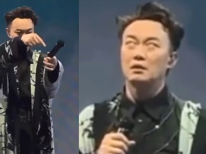 Eason Chan rolls eyes at disruptive fan with loudspeaker during Wuhan concert - TODAY