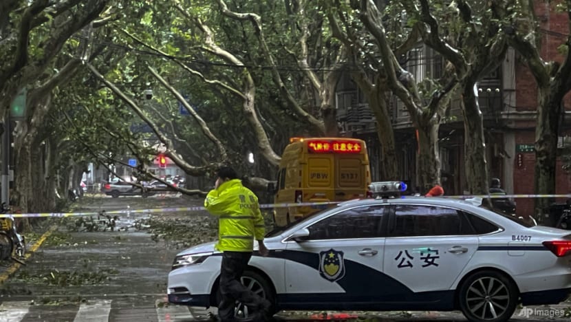 Typhoon Bebinca lashes Shanghai, strongest storm to hit city since 1949 ...