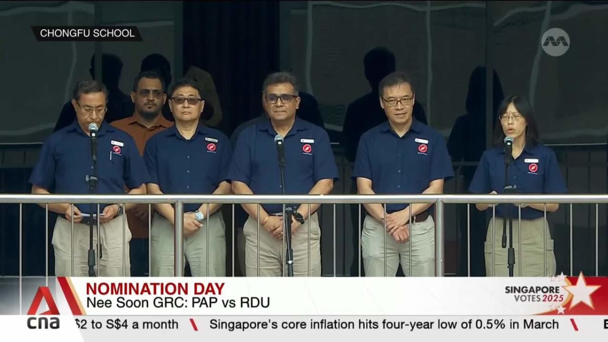 GE2025 Nomination Day: RDU and PAP speeches for Nee Soon GRC - CNA