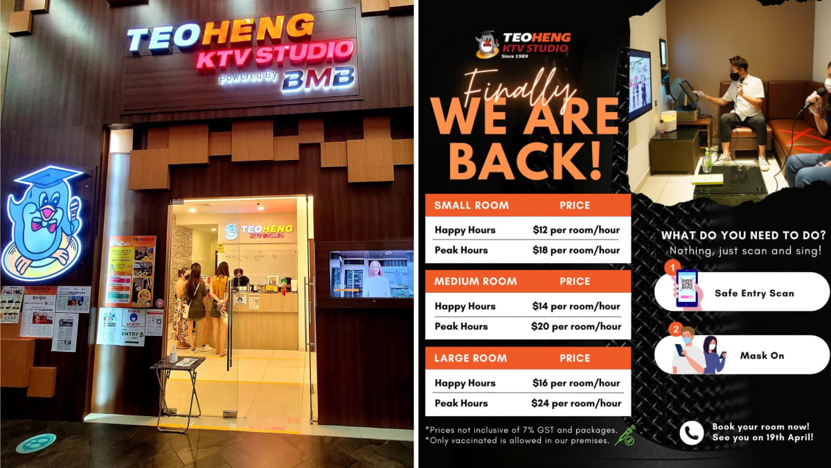 Teo Heng Reopening Selected Outlets For Karaoke From Apr 19 - 8days
