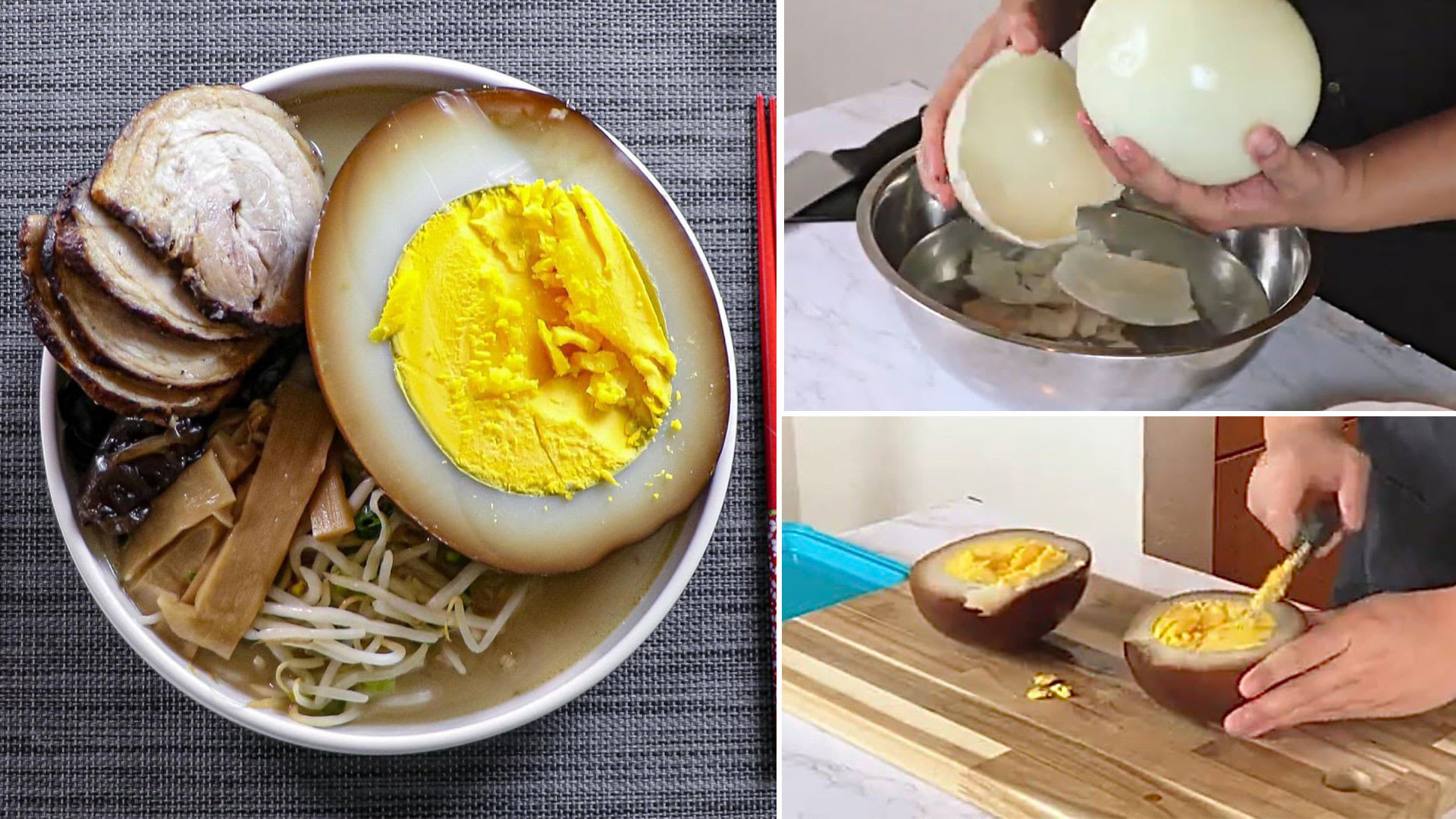 YouTuber Uses Supersized Ostrich Egg To Make Soy-Marinated Ramen Egg - 8days