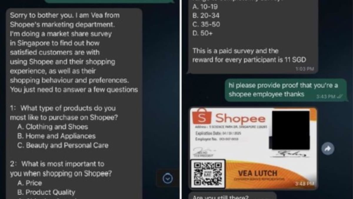 More than S$750,000 lost to scammers pretending to be Shopee employees ...