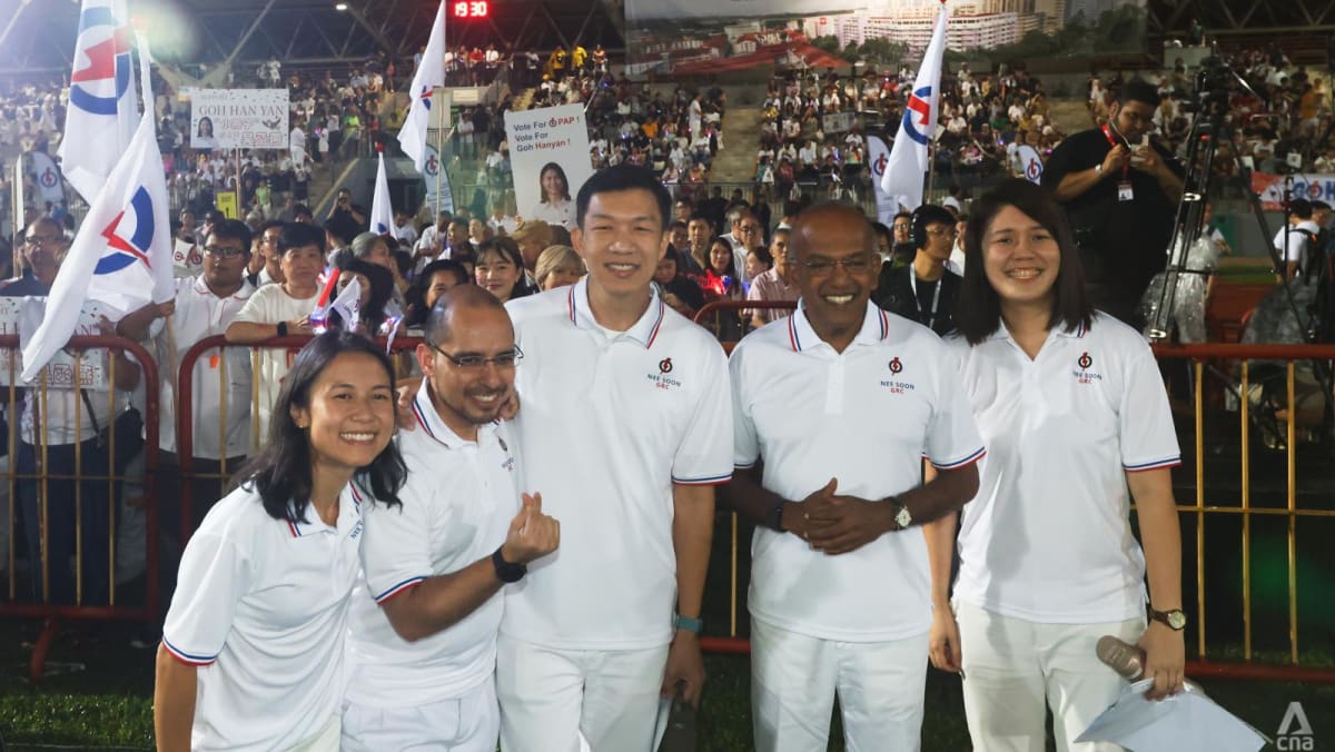 GE2025: PAP rally for Nee Soon GRC at Yishun Stadium - CNA