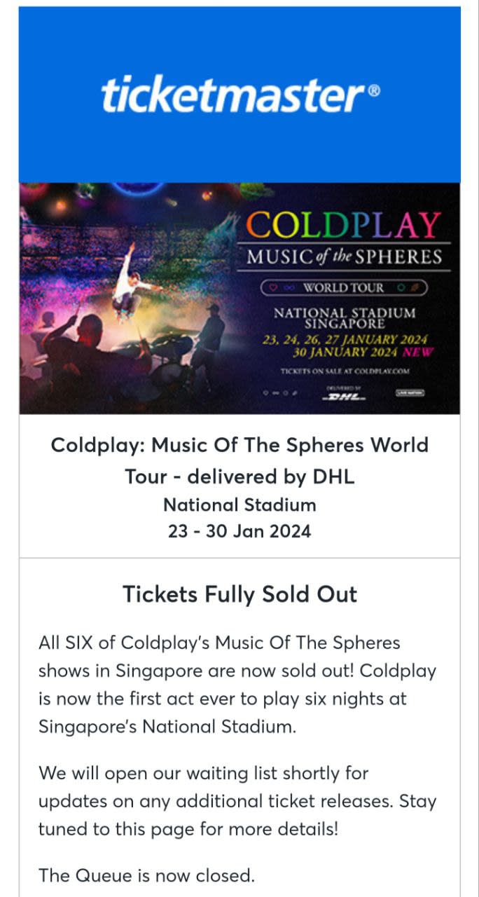 ticketmaster coldplay