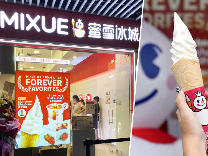 $1 Soft Serve Ice Cream Cone At First S’pore Outlet Of Popular Chinese ...