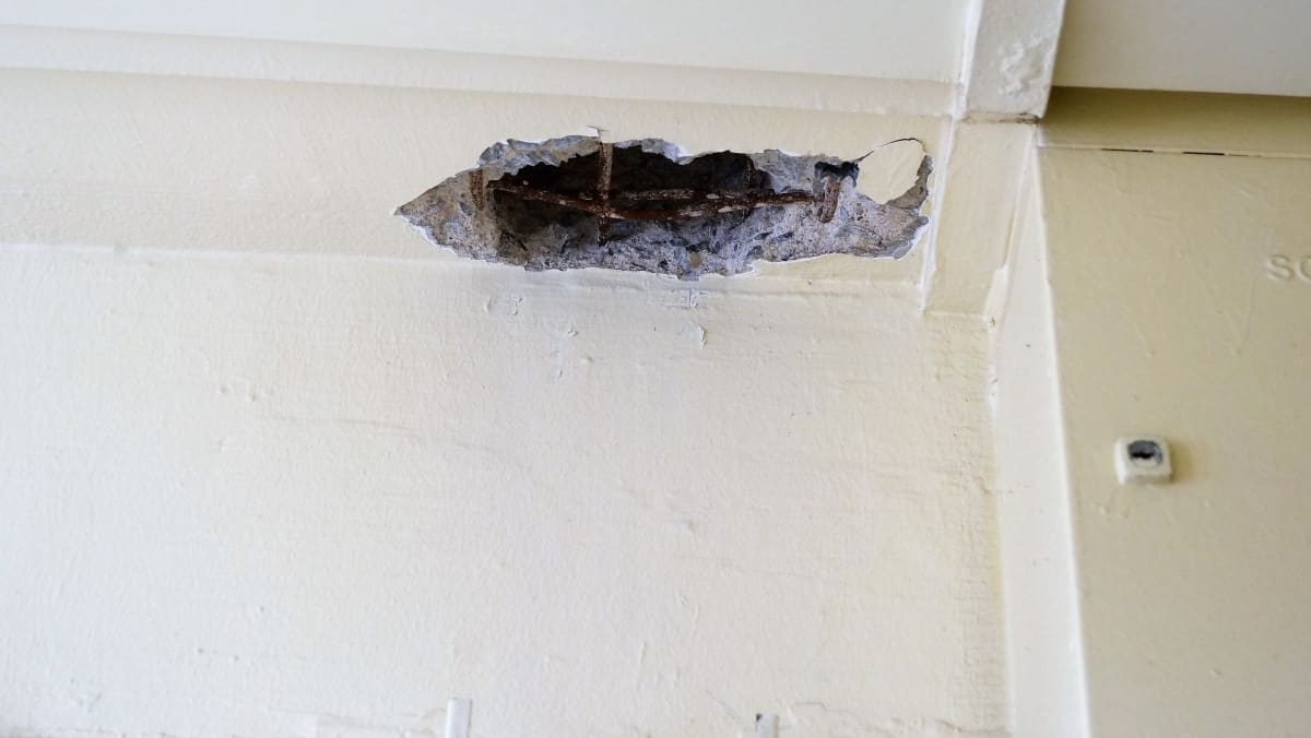 Rusty rods in Toa Payoh block raise concerns over spalling, building’s ...