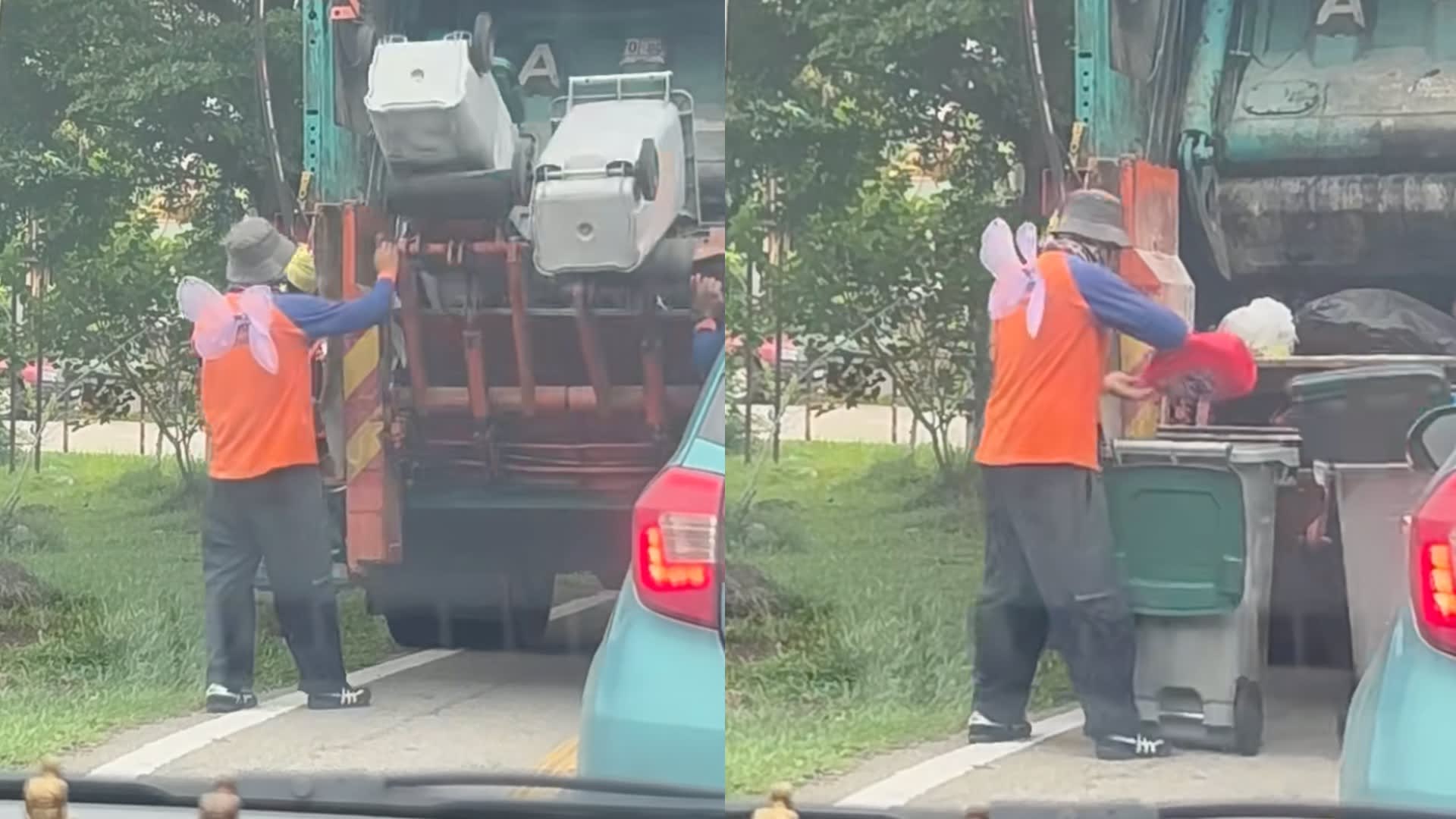 Rubbish Collector Wears Pink Fairy Wings At Work, Wins Over The ...