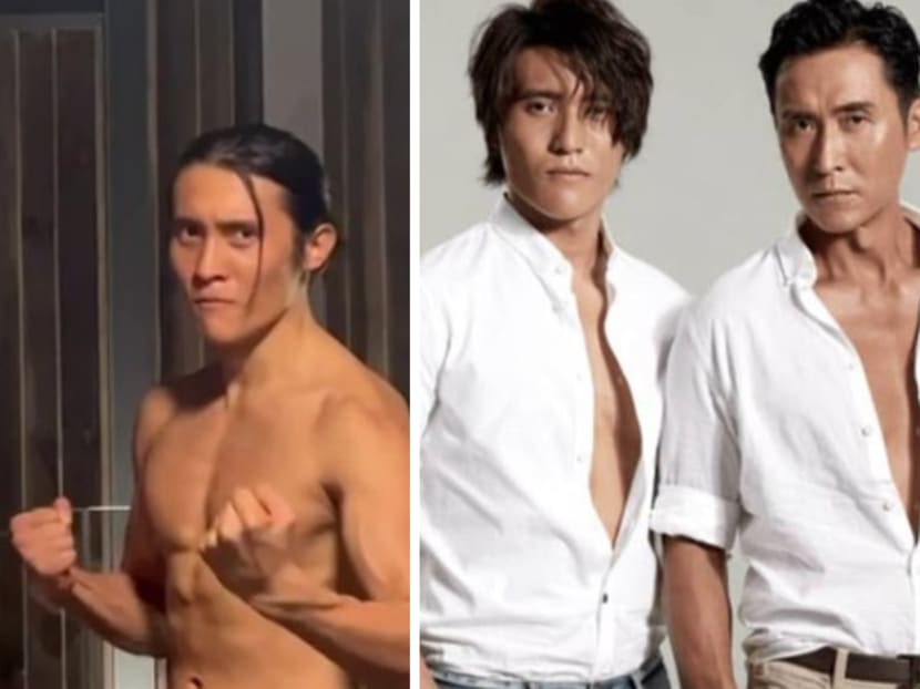 Joe Ma, 53, And 24-Year-Old Son Show Off Pec Popping Skills To ...