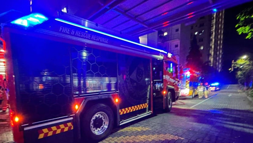 One person taken to hospital after fire breaks out in Punggol HDB flat ...