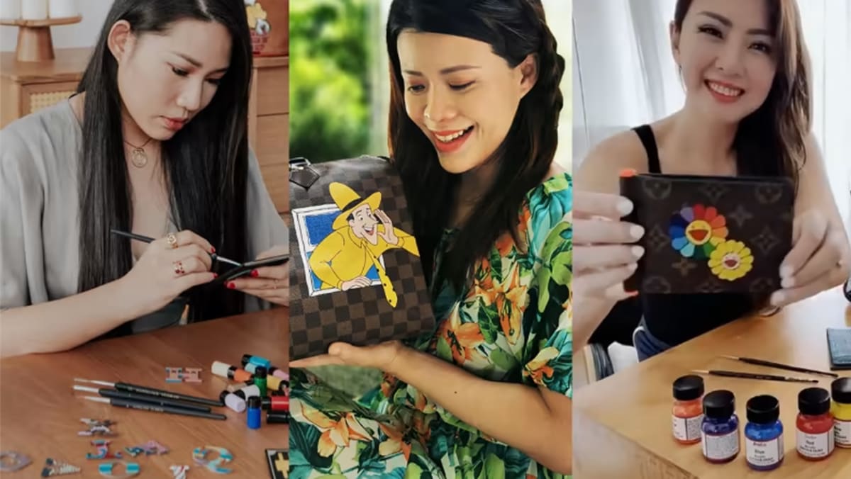 Painting on designer bags: Singapore marquage artists on their craft ...