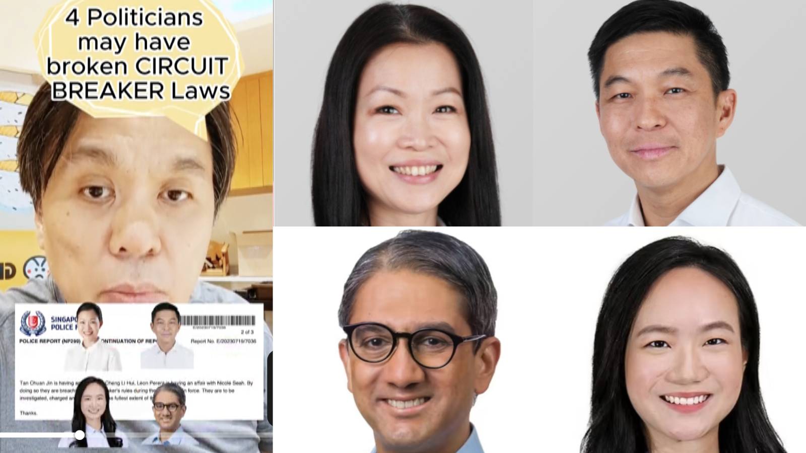 Man Makes Police Report Claiming The Affairs Of Tan Chuan-Jin & Cheng ...