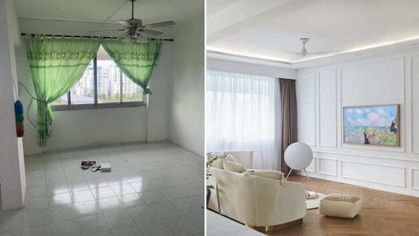 flat before and after