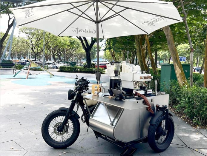 Former cafe barista now sells artisanal coffee from a motorcycle ...