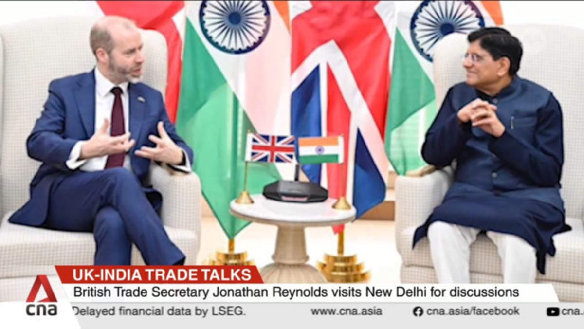 India, UK restart negotiations on free trade deal after 8-month gap - CNA