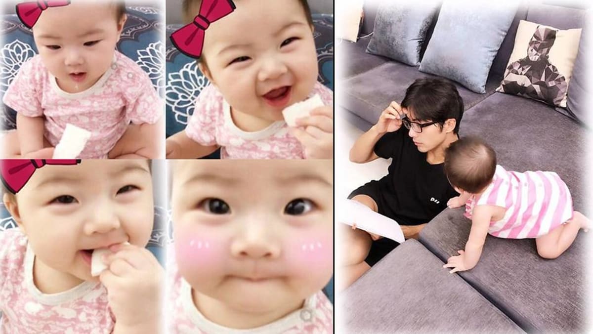 Mike He reveals his daughter’s face - 8days