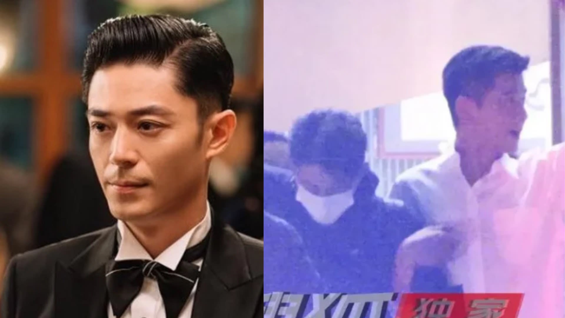 Wallace Huo Was So Drunk He Needed To Be Helped Out By Two People After ...