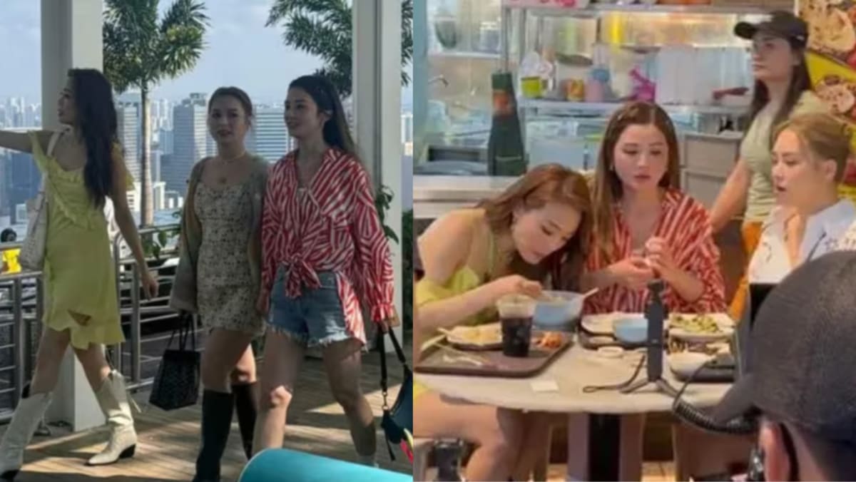 Joey Yung, Gillian Chung, Charlene Choi Seen At Lau Pa Sat, Marina Bay ...
