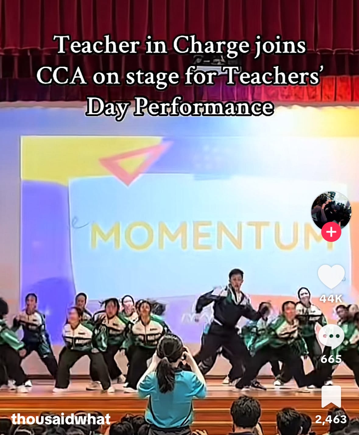 Choa Chu Kang Sec Teacher Steals The Show As He Joins Students In ...