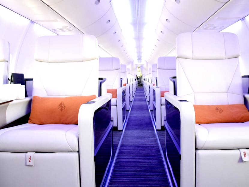 inside private jumbo jet