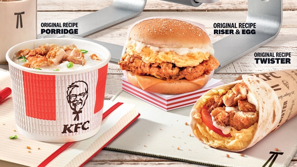 Kfc breakfast menu store