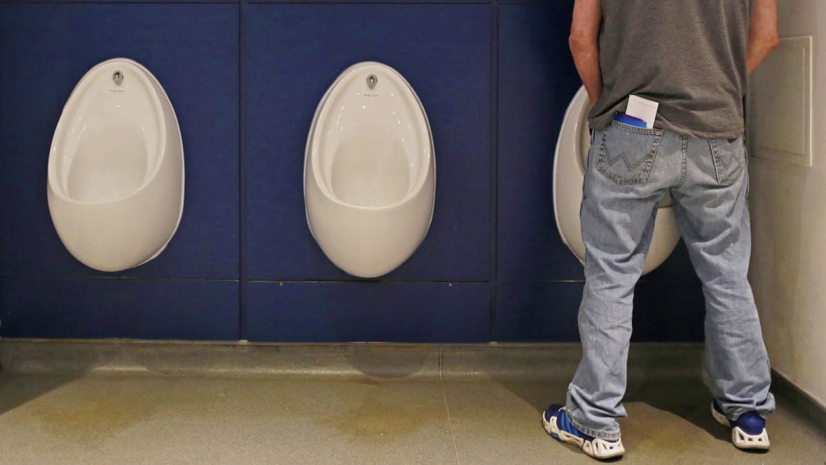 using urinal