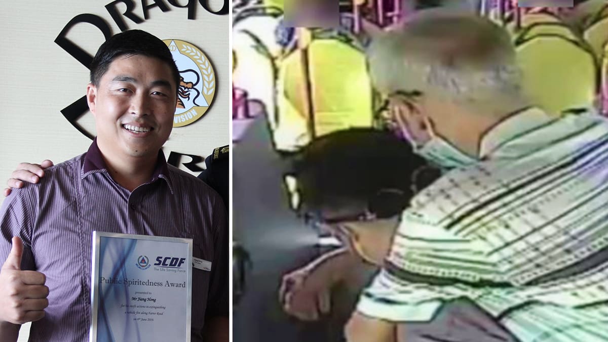 Off-duty SBS bus driver piggybacks elder onto bus, misses his stop to ...
