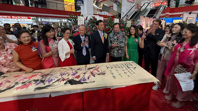 七名书画家集体作画 为SG60献上祝福 - 8world