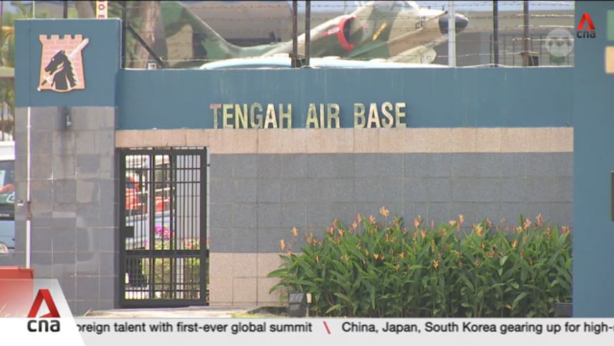 RSAF F-16 crashes at Tengah Air Base during take-off, pilot ...