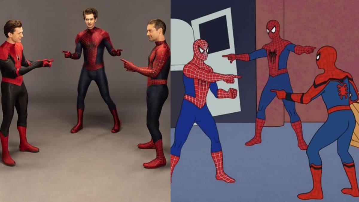 Tom Holland, Andrew Garfield & Tobey Maguire Recreate Spider-Man Meme ...