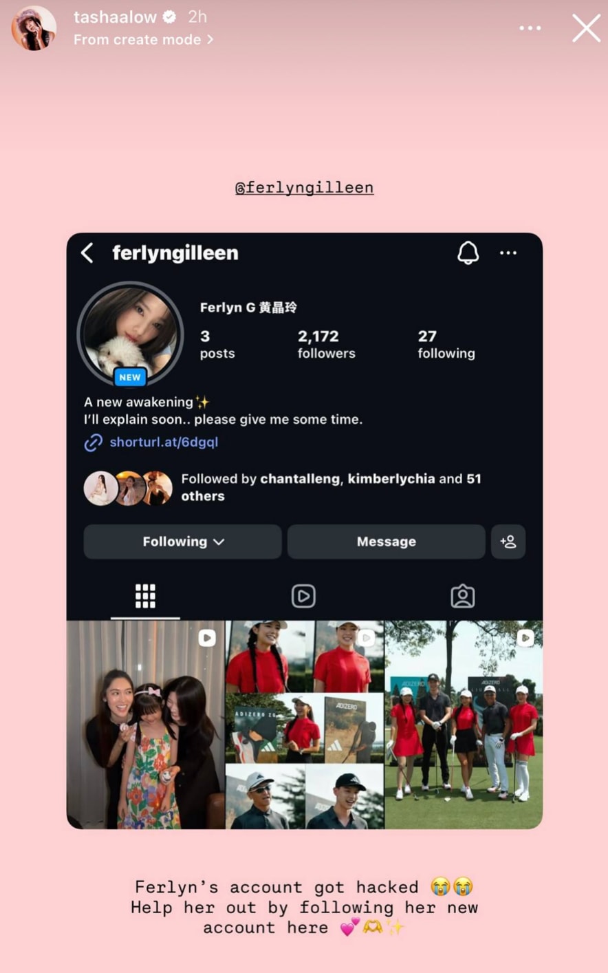 Ferlyn G Loses 120K Followers After Instagram Account Hacked - 8days