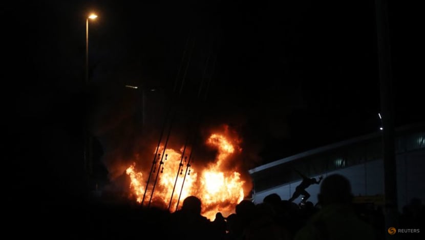 Fire breaks out outside Man City stadium ahead of Champions League game ...