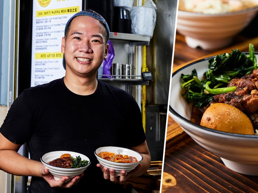 Shiok $4.70 Lu Rou Fan & Oyster Mee Sua At Whampoa Hawker Stall, Chew ...