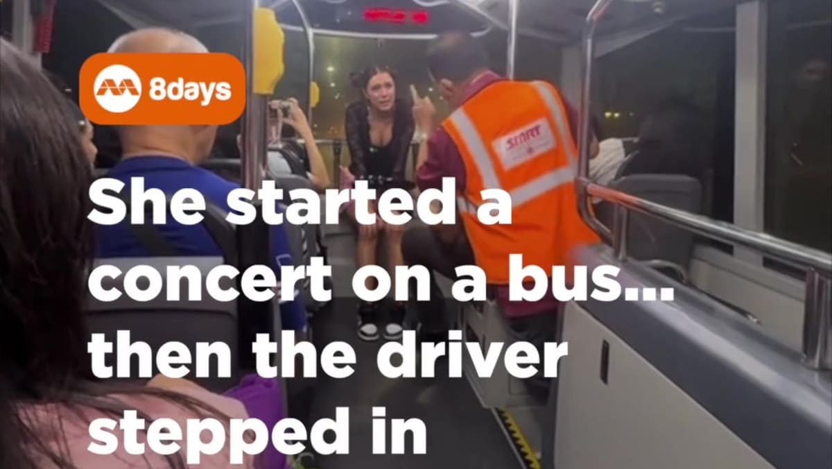 Bus driver steps in during onboard performance 👀 Would - 8days