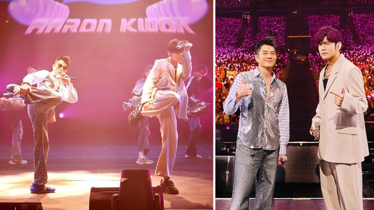 Aaron Kwok & Jay Chou Dance To ‘Baby Shark’ At HK Concert - 8days