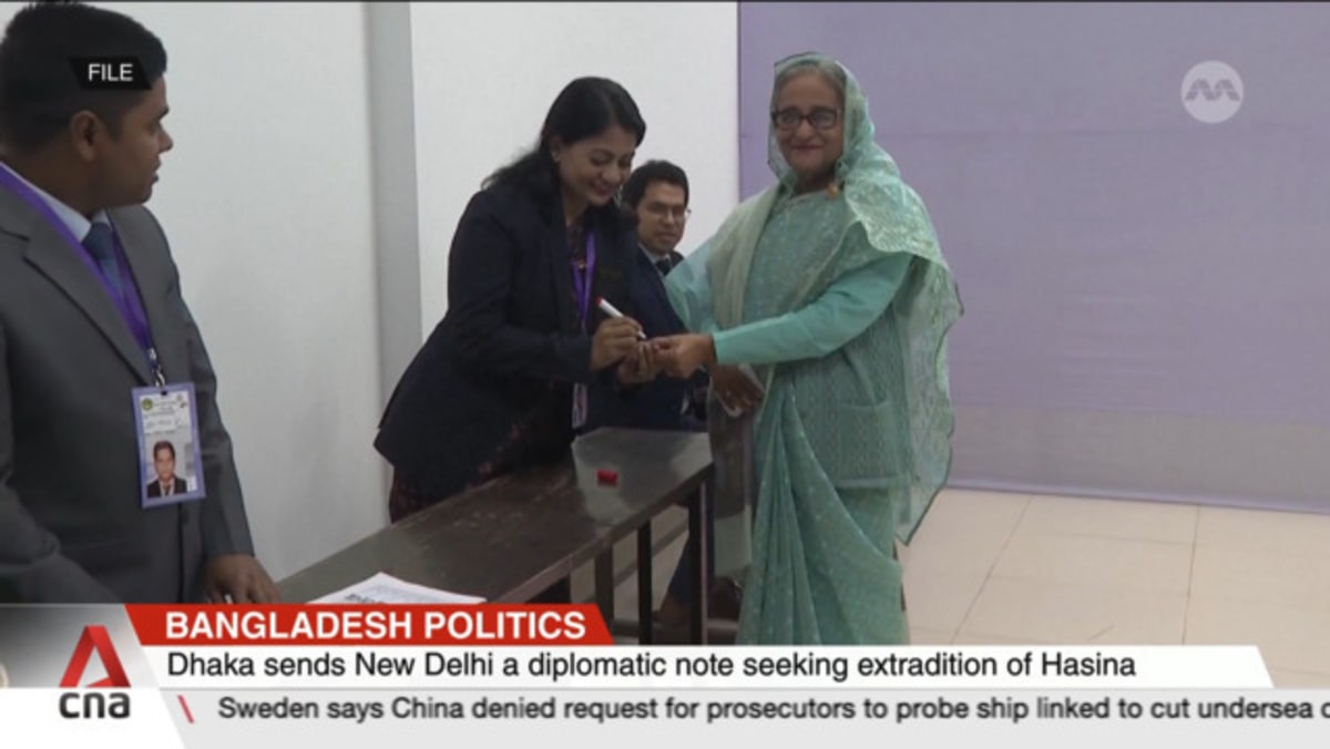 Bangladesh seeks extradition of ex-PM Hasina from India amid US$5b embezzlement probe - CNA