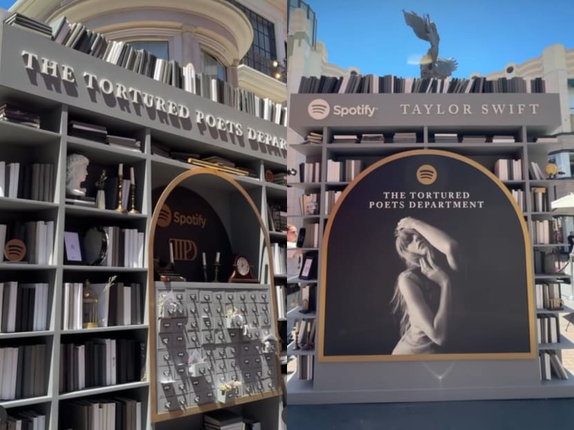Taylor Swift opens Tortured Poets Department installation in Los ...