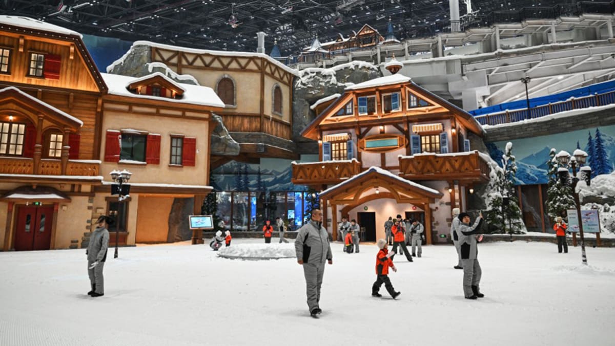 On the slopes of the world’s biggest indoor ski resort