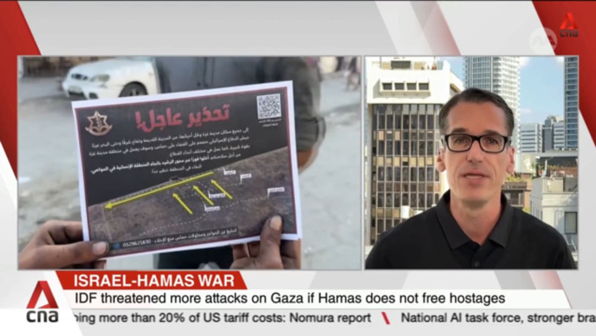 Israel drops evacuation leaflets in Gaza threatening 'mighty hurricane ...