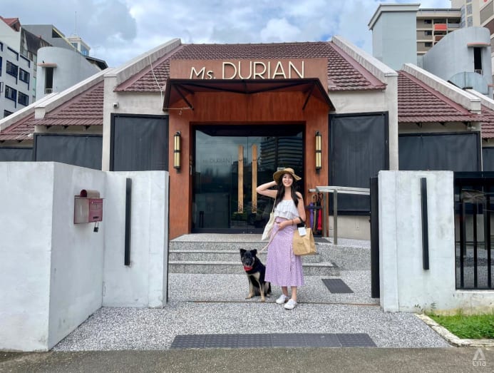 At this durian cafe in Jalan Besar, you can enjoy durian high tea ...